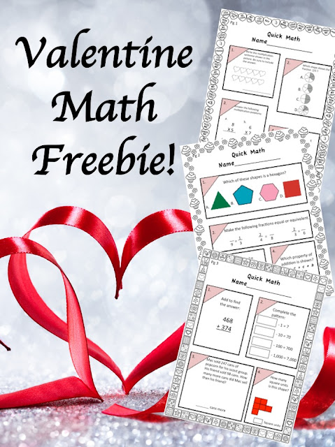 Dragon's Den Curriculum: Valentine Math Freebie