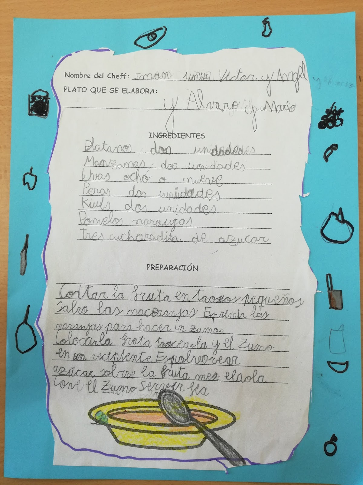 Biblioteca del CEIP Prácticas de Sevilla: PLAN PARA LA SEMANA: RECETAS ...