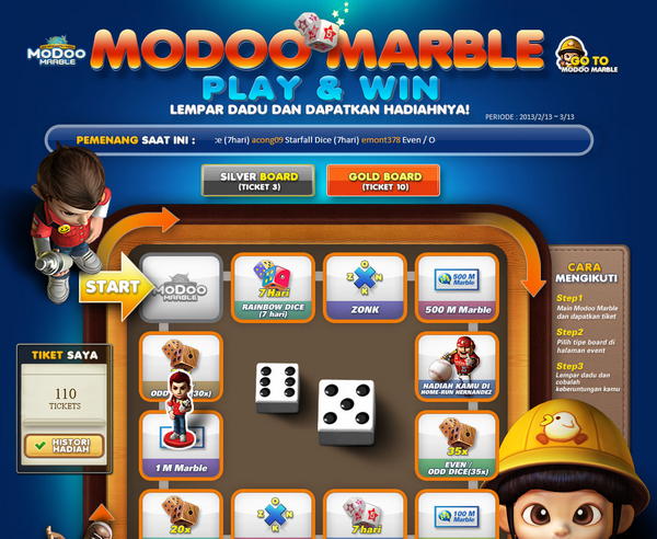 Tips Trik MoDoo Marble Monopoly: Cara memanfaatkan Lucky Ticket