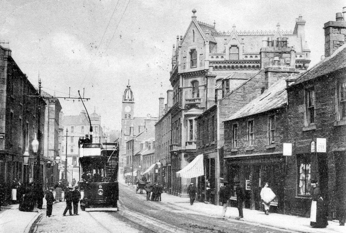 Tour Scotland: Old Photograph High Street Lochee Dundee Scotland