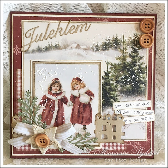 Mariannes papirverden.: Julekort - Pion Design