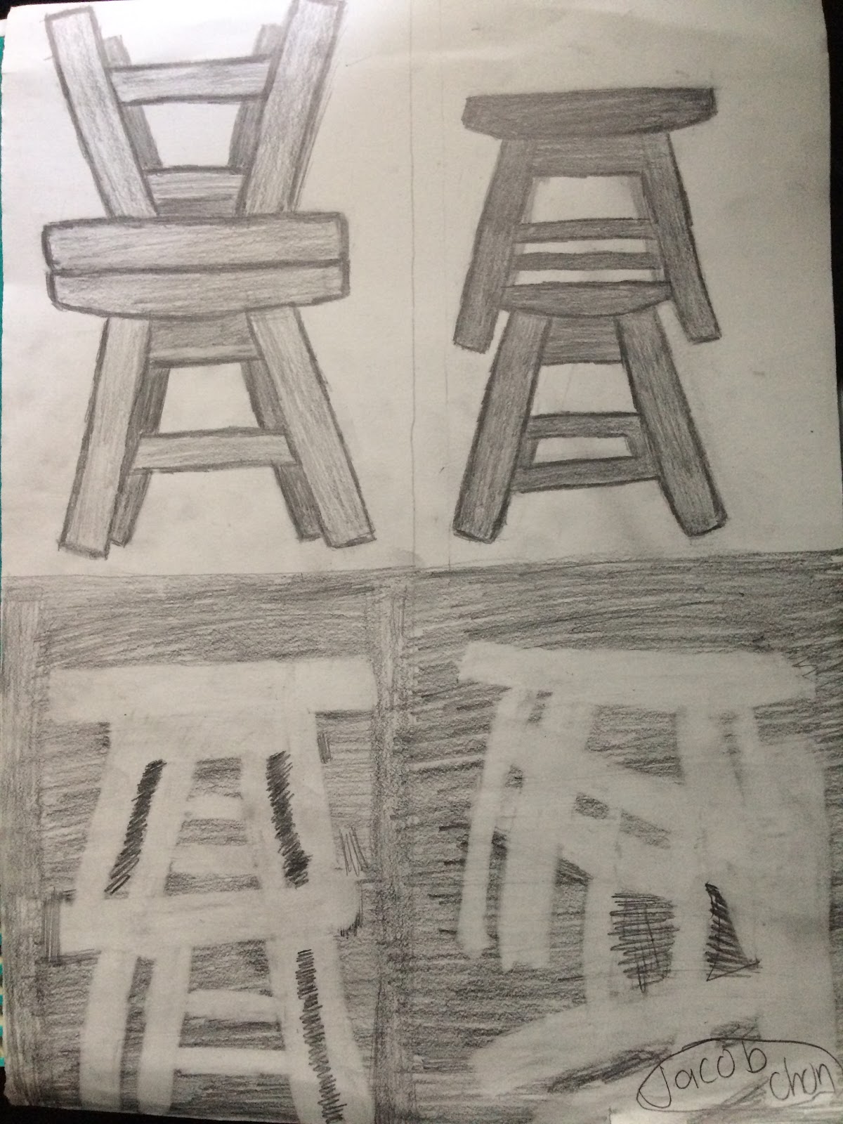 Drawing and Painting 2016: Negative Space Chairs
