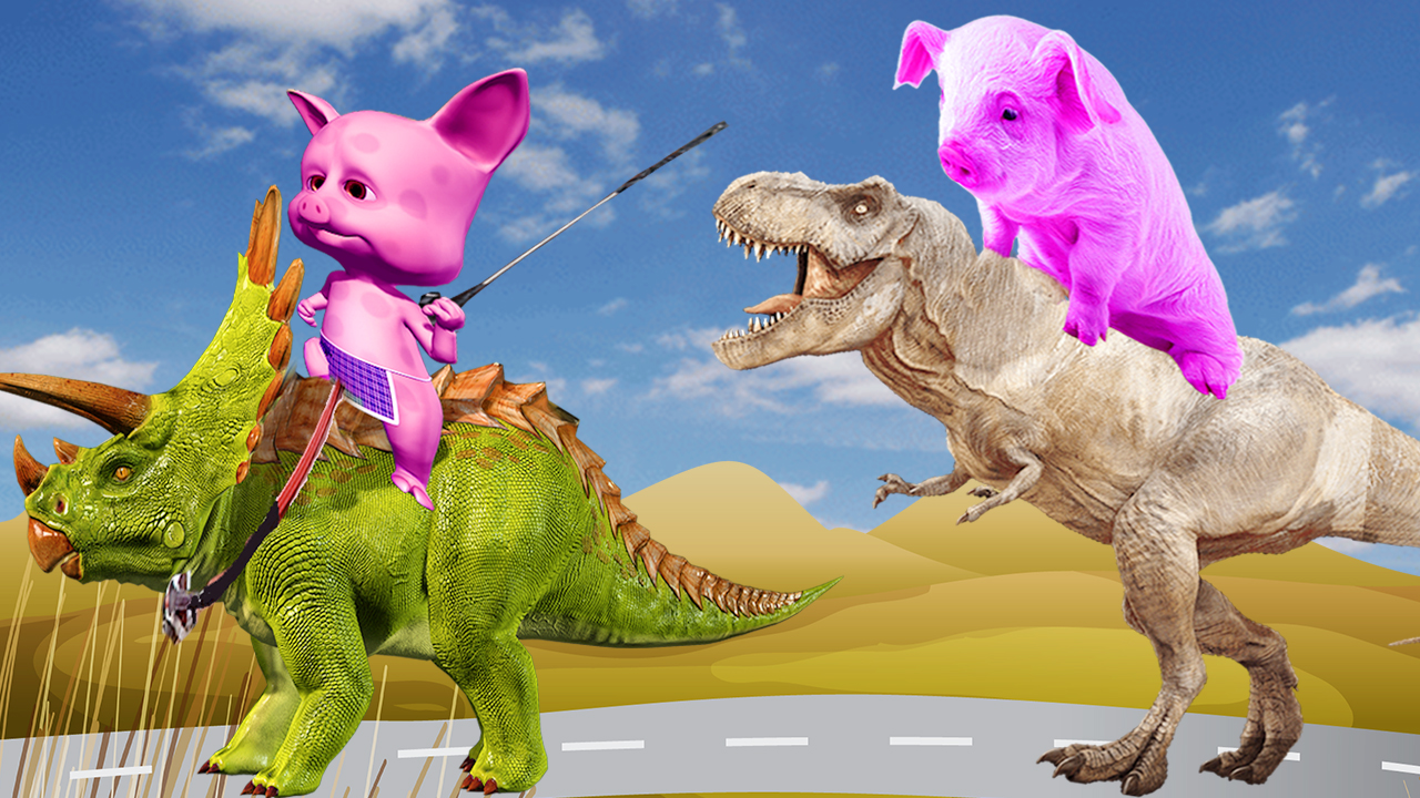 Pig Song Cartoon Dinosaurs For Children Pig Cartoons For Children ...