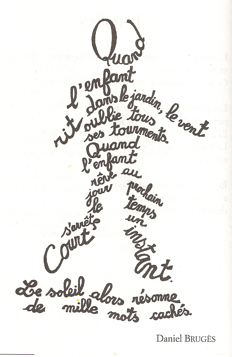 LE COQ PICORE: CALLIGRAMMES: TECHNIQUE