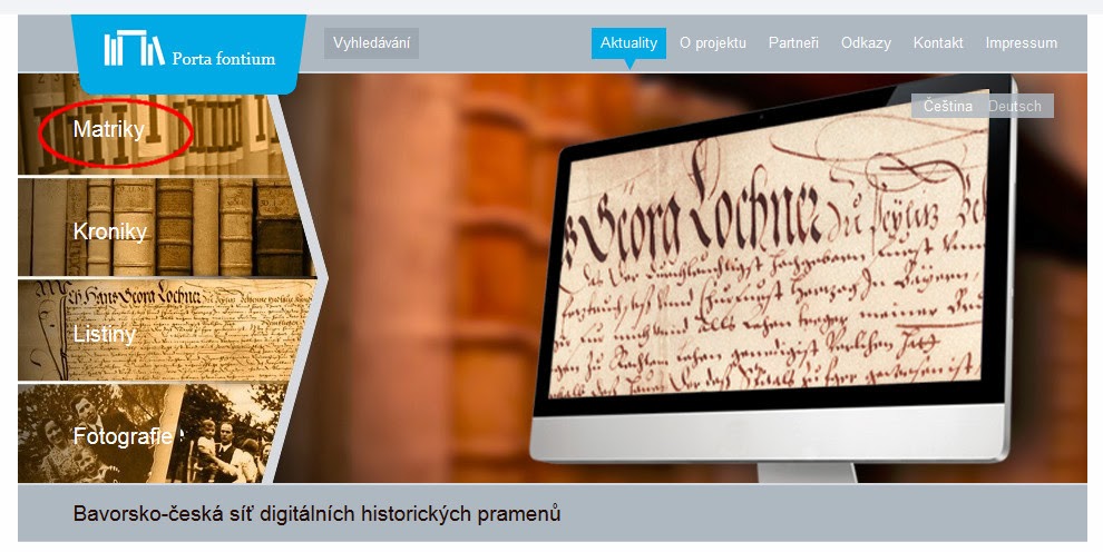 Czech Genealogy for Beginners: PortaFontium website guide