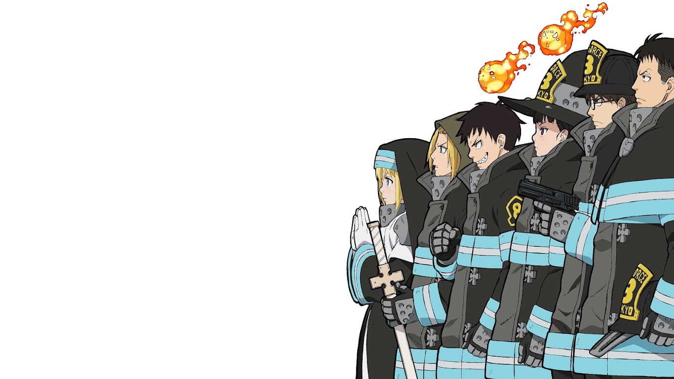 Fire Force, Special Fire Force Company 8, 8K, #14 Wallpaper iPhone Phone