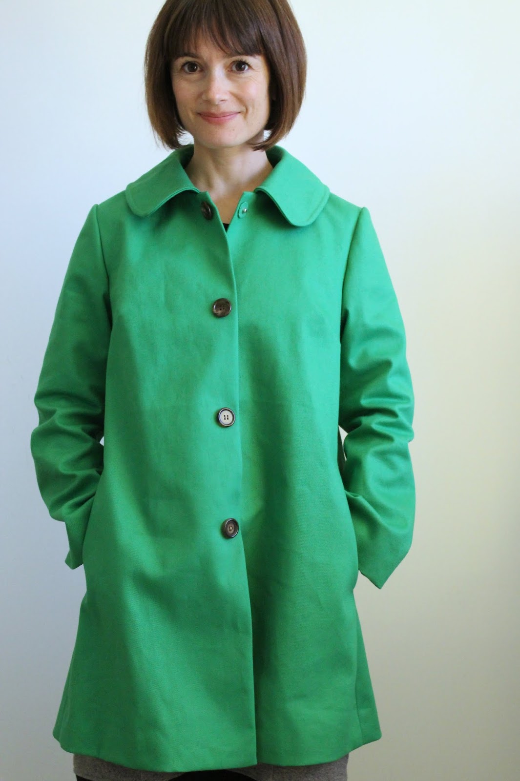 Nicole at Home: Dress rain jacket with silk lining