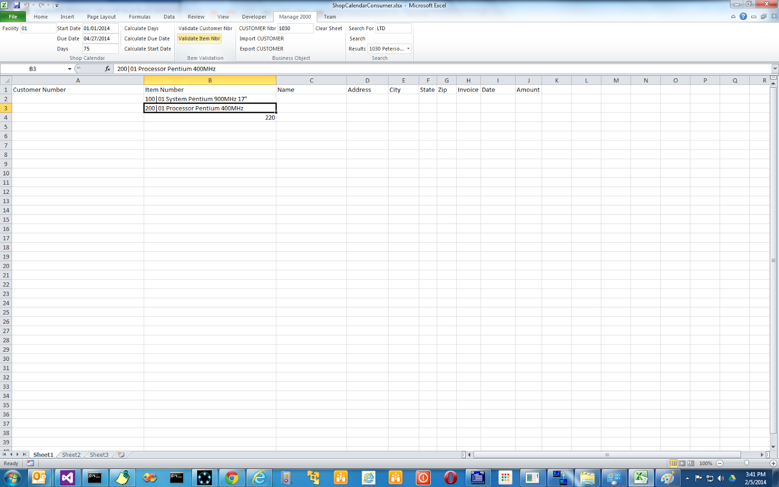 Manage 2000 Developments: 2014