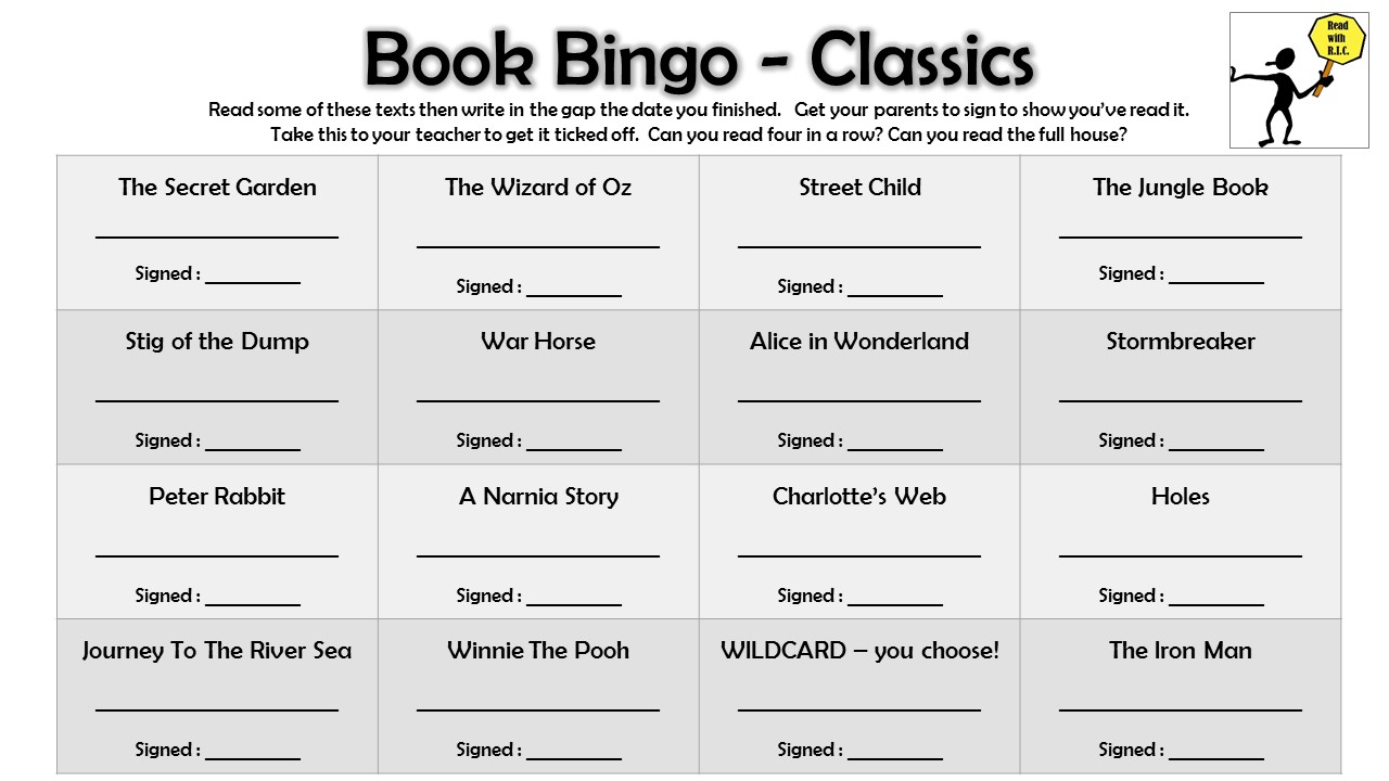 Mrs P Teach: Book Bingo