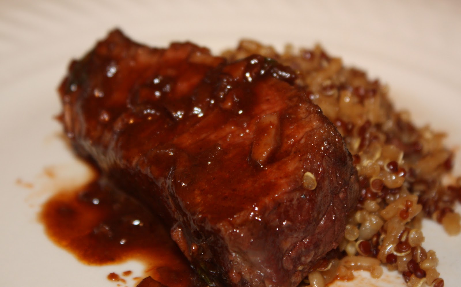 Pan-Seared Filet Mignon with Mushroom Wine Sauce