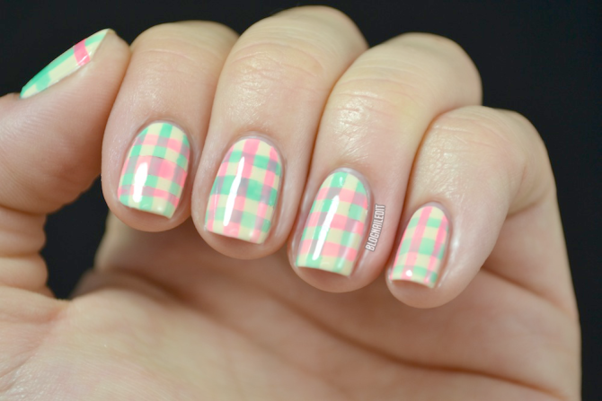 On Beauty High: Plaid Tutorial - Nailed It | The Nail Art Blog
