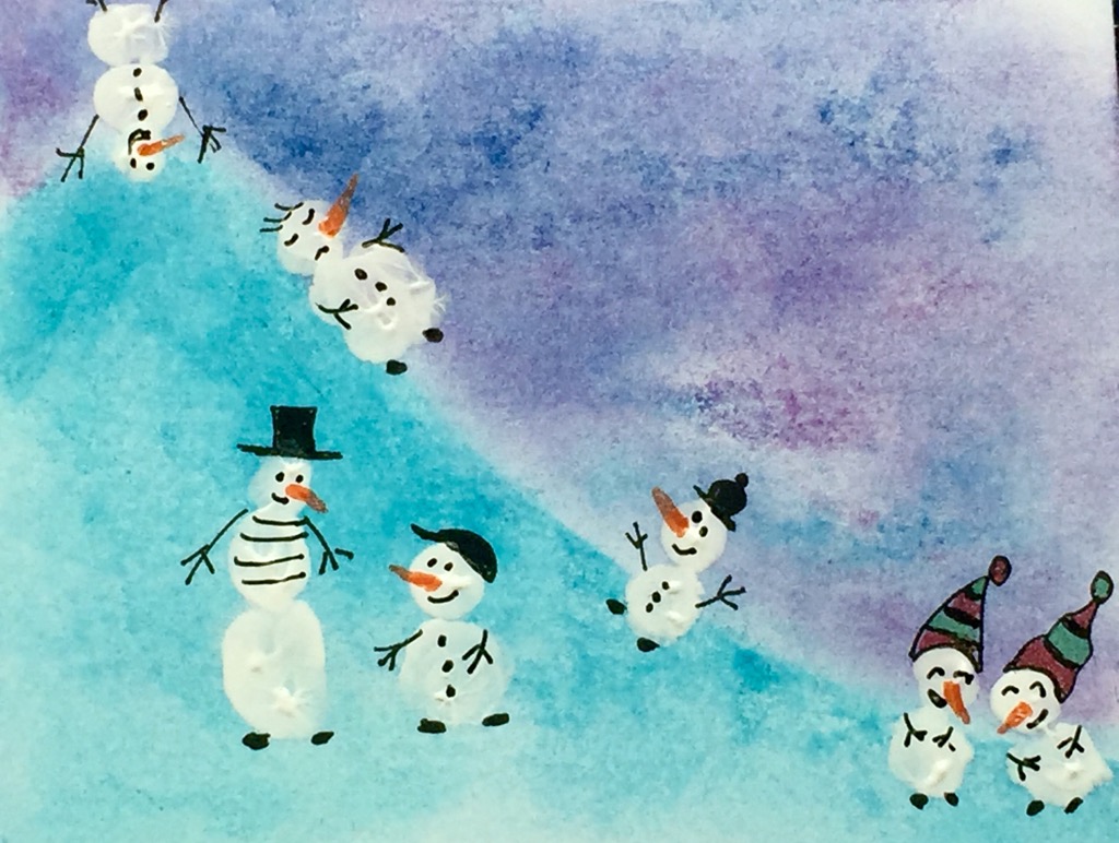 The Joy of My Life, and other things: Kids Art: Penguins and Snowmen ...