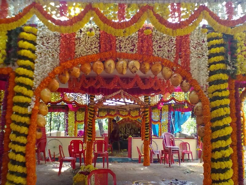 VANADURGA DECORATORS, PADUBIDRI.: Temple & Mata Decorations.