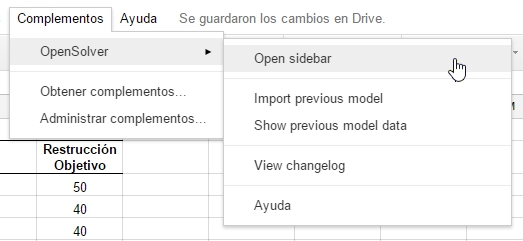Capacitate Excel: Solver en Google Drive