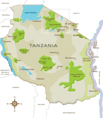 The Serengeti Plains of Tanzania: Maps