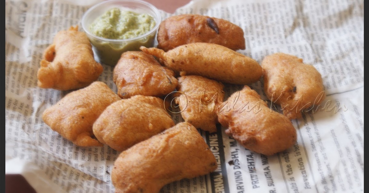 Balekai Bajji | Raw Banana Fritters - Malas-Kitchen