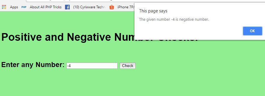 Free Programming Source Codes And Computer Programming Tutorials Positive And Negative Number