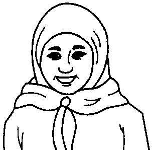 Sekitar Kawasan Sekolah: Gambar Outline_Manusia