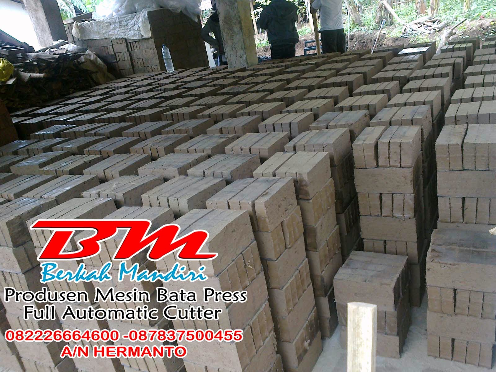 Hasil Produksi Bata Merah Press - MESIN BATA PRESS OTOMATIS