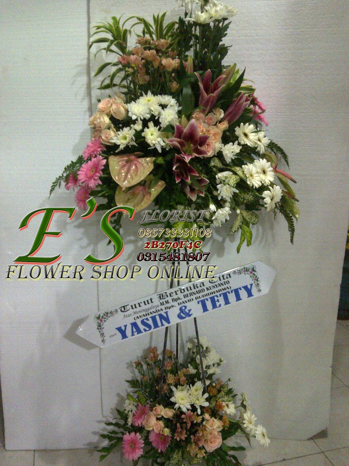 Bunga Ucapan Standing Flower | E'S Florist Probolinggo