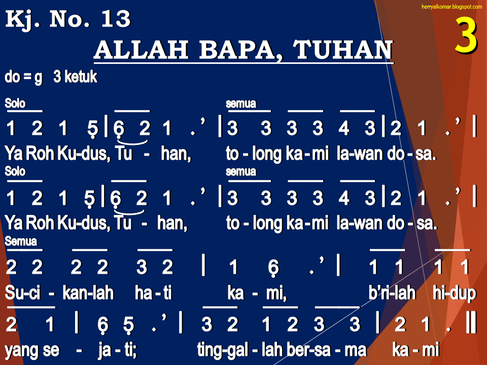 TouRoeroekan: Kidung Jemaat No. 13