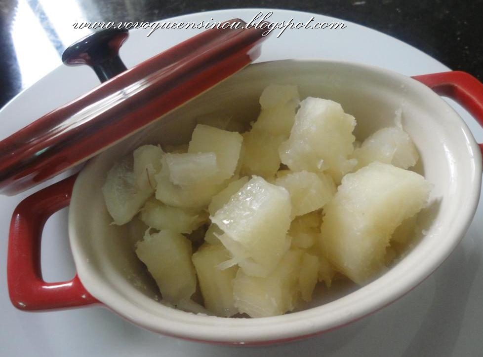 Vovó que ensinou ...: Aipim cozido