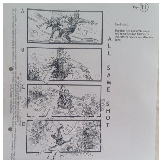 goldeneye 007: storyboard du nouveau james bond "Skyfall"
