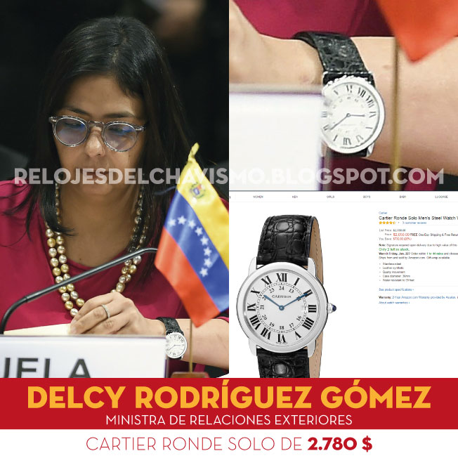 Los Relojes del Chavismo: La ministra Delcy Rodríguez Gómez con su ...
