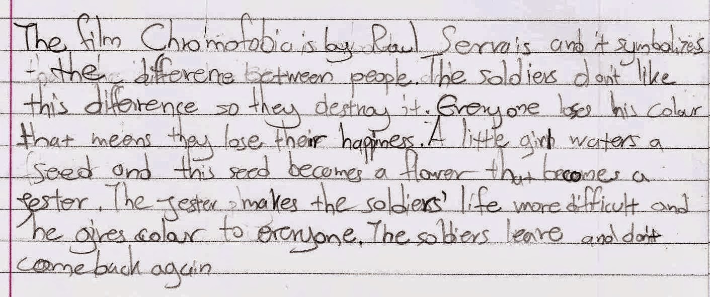 Art in the English Class : Chromophobia: Symbolism