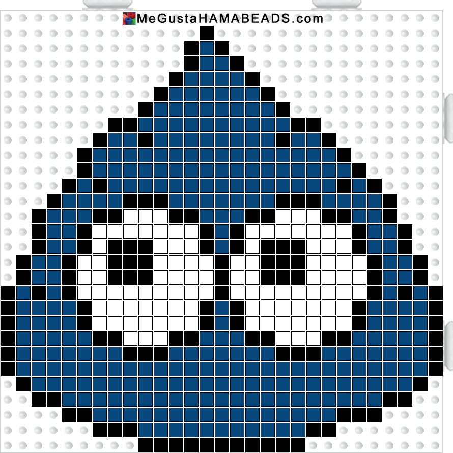 Azul hama beads - Imagui
