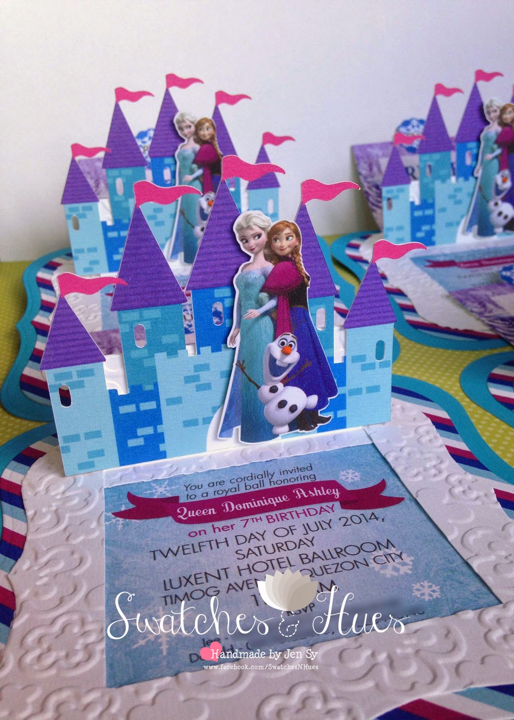 Swatches & Hues : Handmade with TLC: Frozen themed pull out easel ...