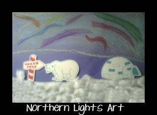 Doodle Blog Homeschool: Northern Lights Chalk Art