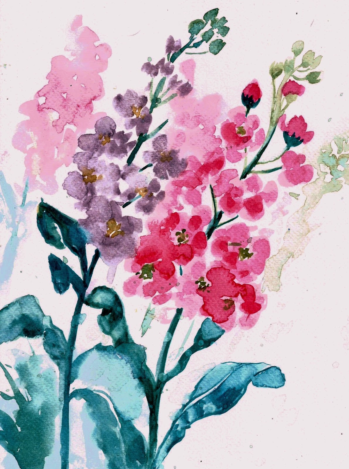 Azra's Painting a Day: Stocks in Watercolour