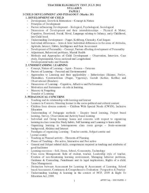 All Colleges information| Best Study Guidelines: TEACHER ELIGIBILITY ...