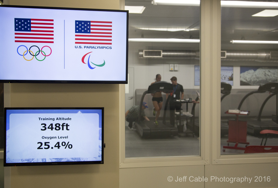 A rare view inside the US Olympic Training Center in Colorado Springs ...