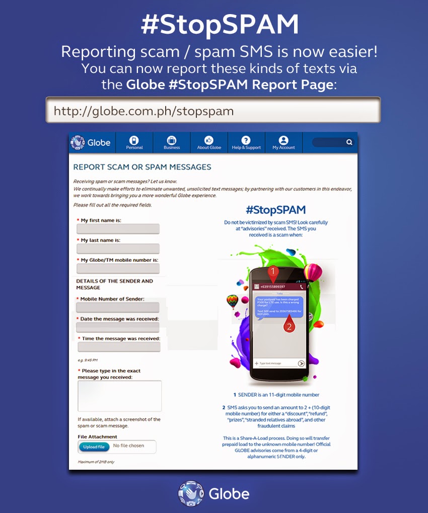 Globe Telecom steps up anti-spam campaign; makes it easier for ...