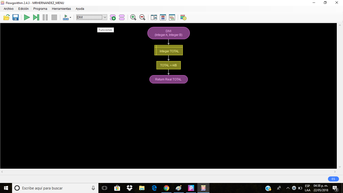 2.5 HACER UN MENÚ EN FLOWGORITHM