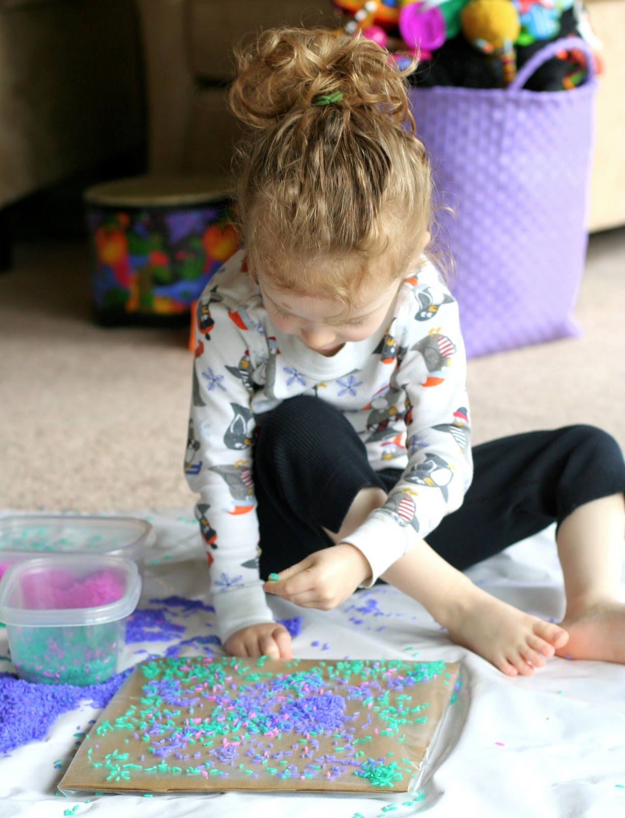 Baby/Toddler Colored Rice Art