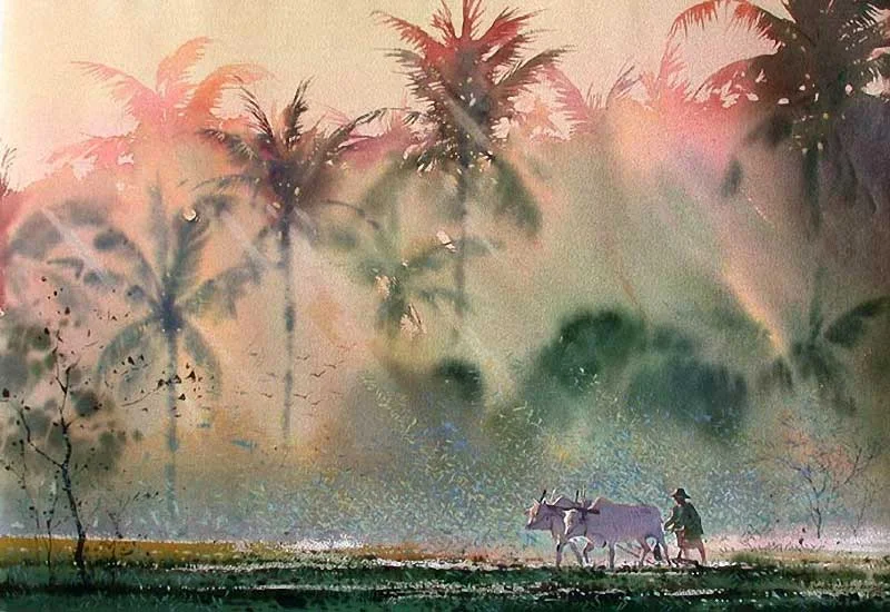 Myoe Win Aung, 1972 | Watercolour painter | Tutt'Art@ | Pittura ...
