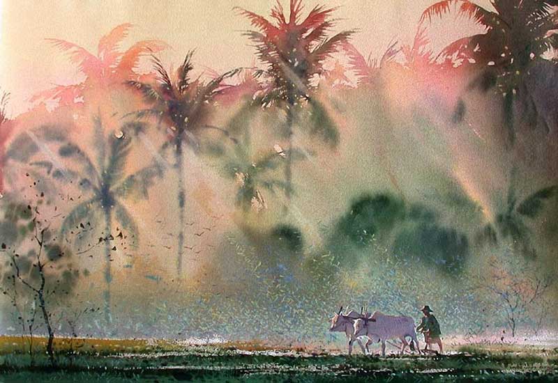 Myoe Win Aung, 1972 | Watercolour painter | Tutt'Art@ | Pittura ...