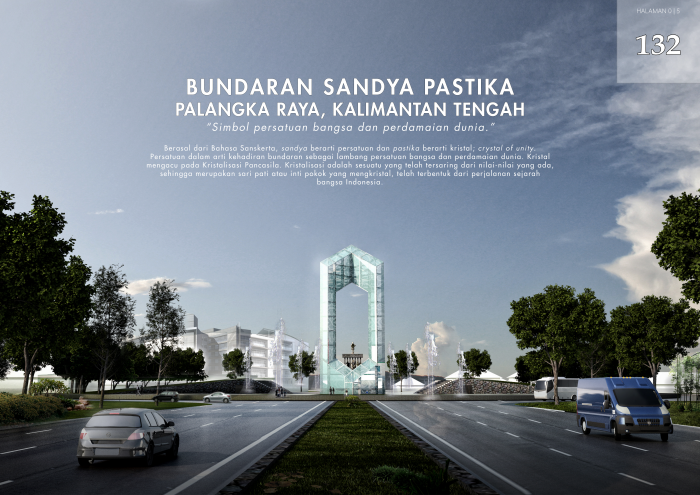 Ini Desain Baru Monumen Bundaran Besar Kota Palangka Raya