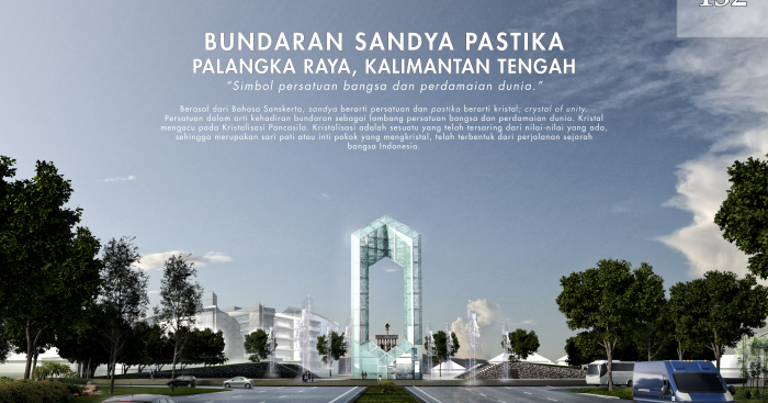 Ini Desain Baru Monumen Bundaran Besar Kota Palangka Raya