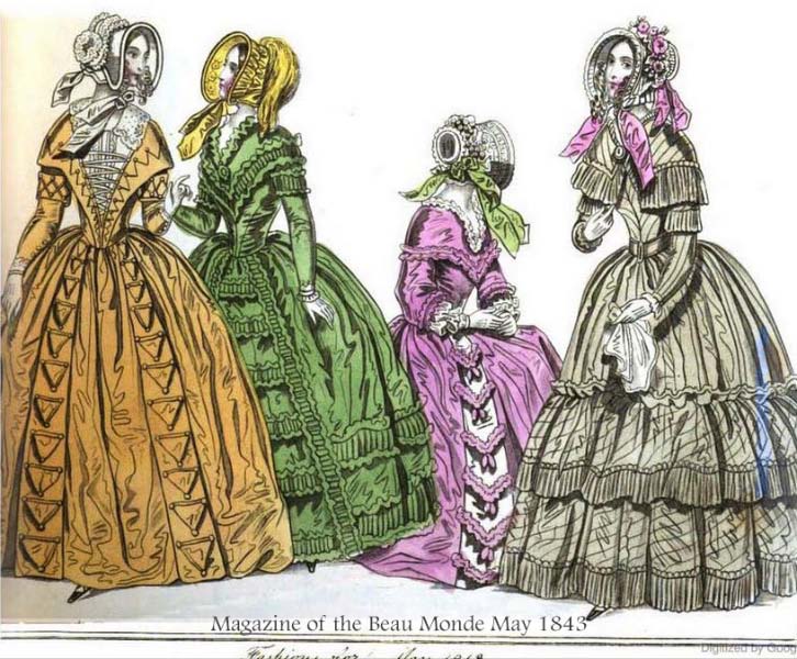 Two Nerdy History Girls: Fashions for May 1843, Supposedly