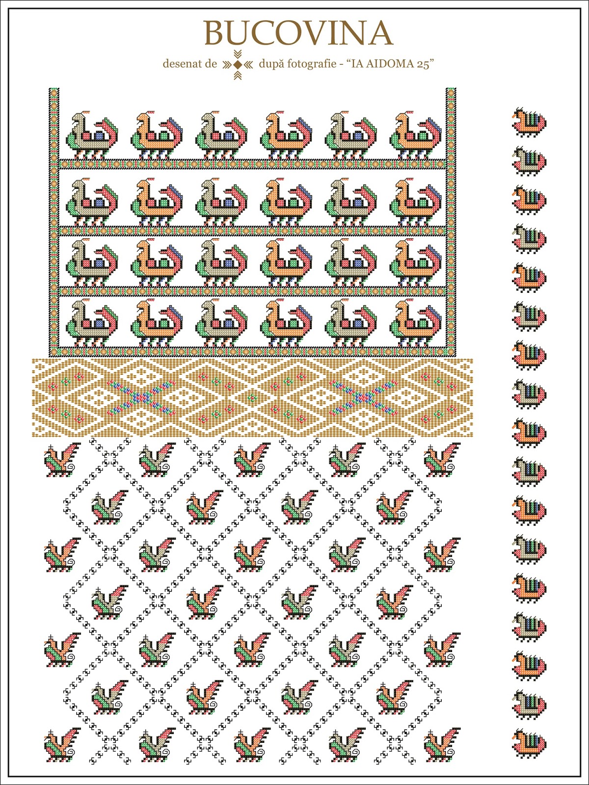 Semne Cusute: IA AIDOMA 25 = Bucovina, ROMANIA