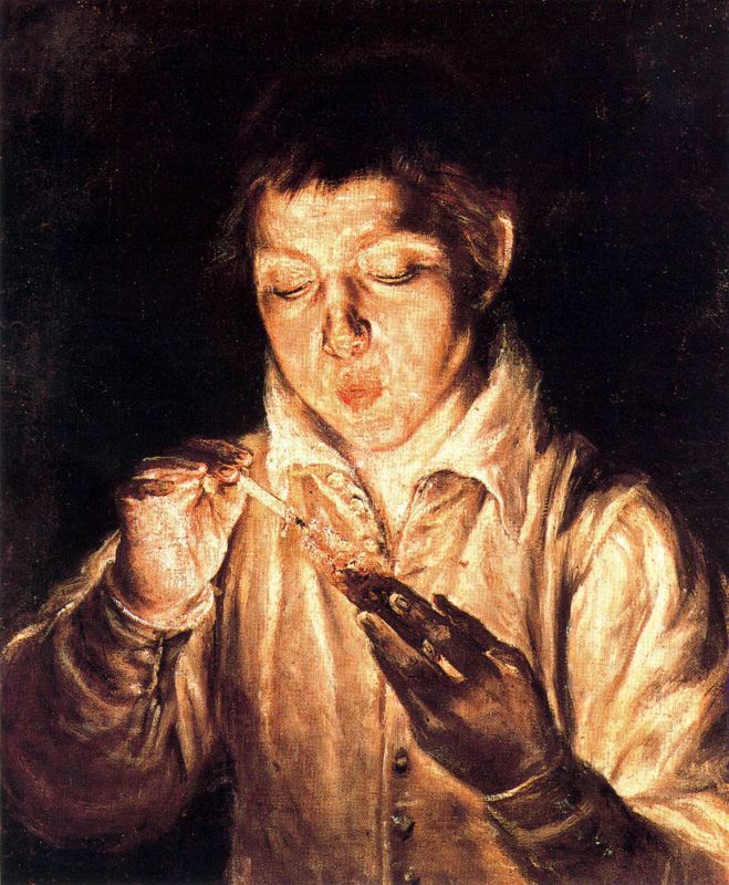 PINTURAS DIVERSAS: EL SOPLÓN EL GRECO