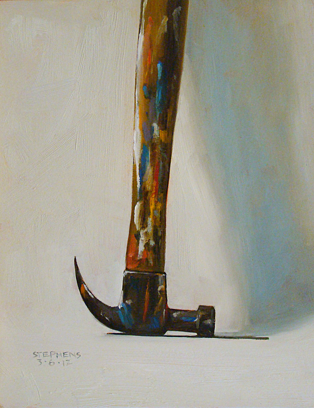 Daily Painting: painted hammer 8x10