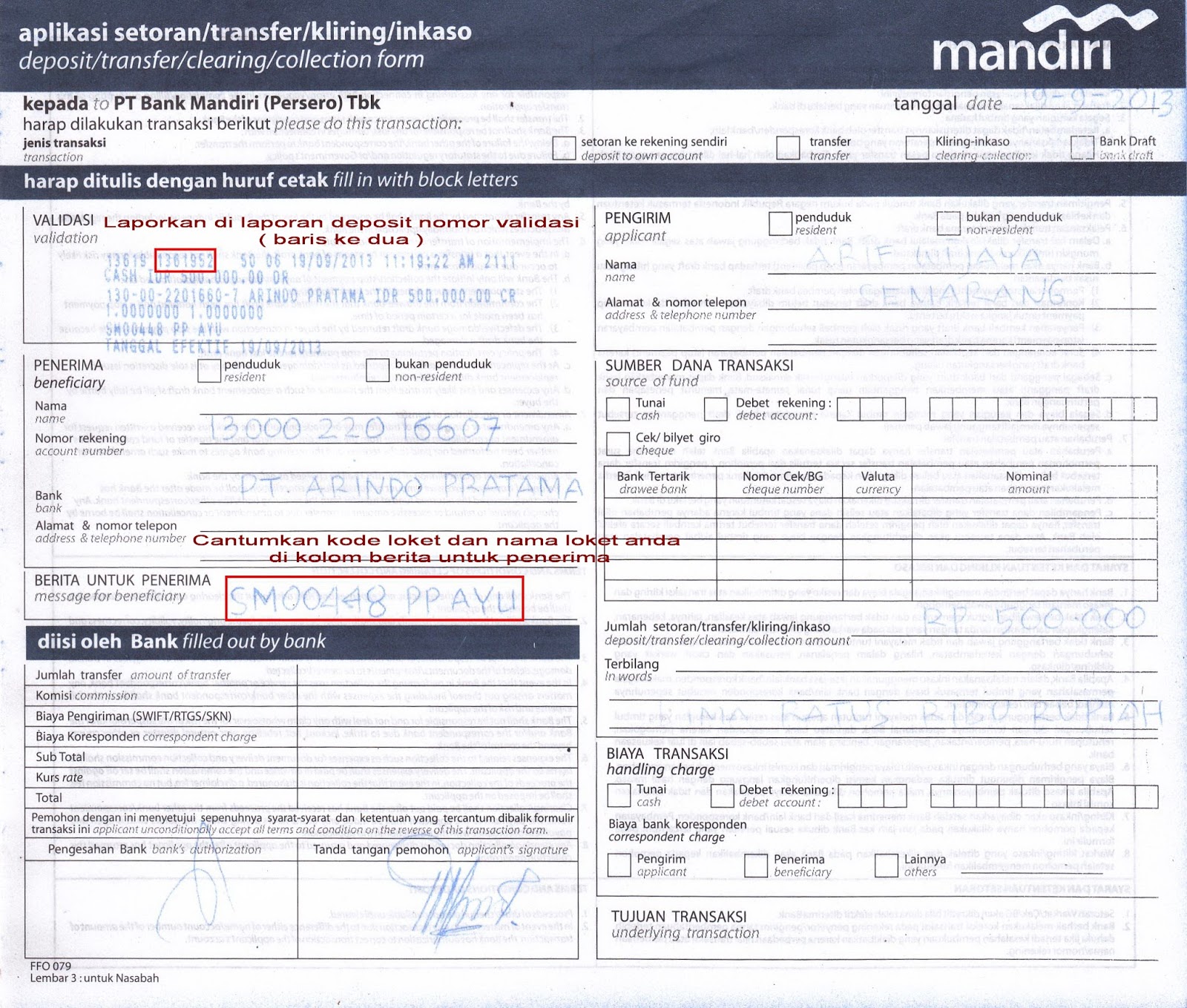 PPOB ONLINE: FORMAT DEPOSIT SALDO
