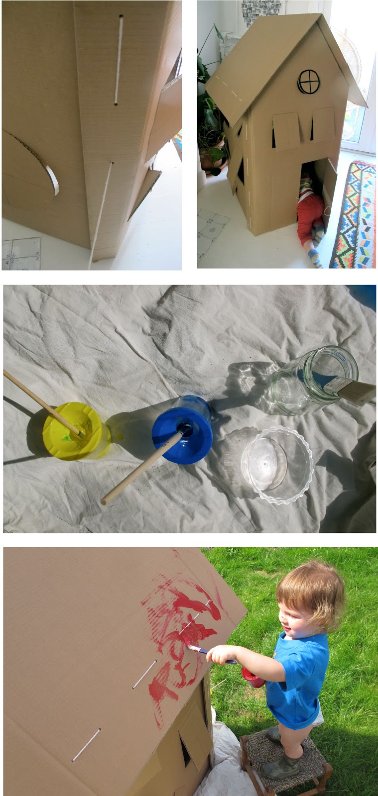 Kat This Kat That: DIY Cardboard Shape House