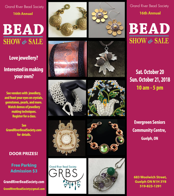 Lamp Work Bead Body Chain Design | Grand River Bead Society Show / The ...