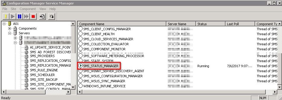 SCCM Status Message Queries Frozen SCCM Status Message Queries Frozen